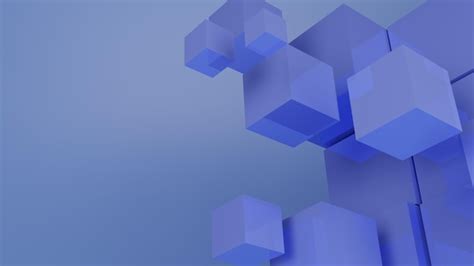 Premium Photo Abstract Cube 3d Background Rendered Image Geometric Modern Abstract Image Blue