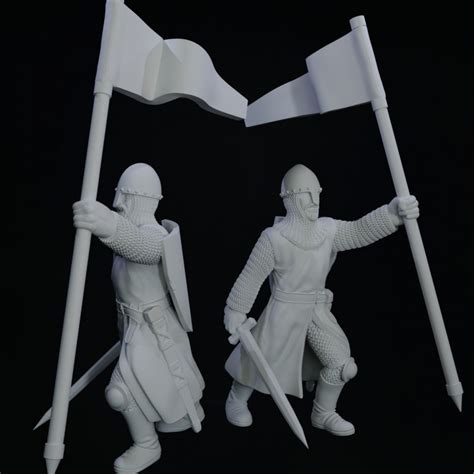 3d Printable Crusader Flag Bearer By Rogue Hero Minis 3d Printable Crusader Flag Bearer By Rogue Hero Minis