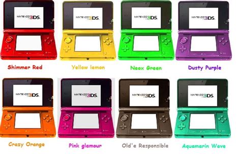 New 3ds Xl Colors What Colors Does The Nintendo Ds Come In Nintendo