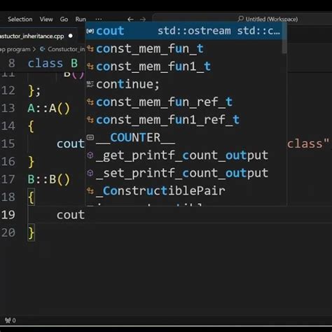 constructor inheritance invocation of constructor program of c