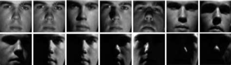 Samples Of The Extended Yale B Face Database From Moderate Up To Severe
