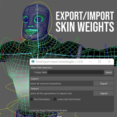 export and import skin weights script
