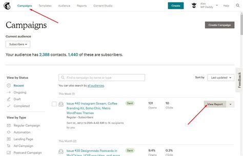 Mailchimp Reports Learn Who Likes And Who Ignores You Wp Daddy