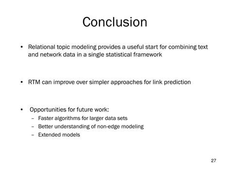 Ppt Statistical Approaches To Joint Modeling Of Text And Network Data