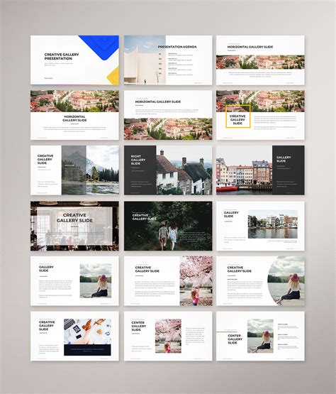 크리에이티브 갤러리 Ppt 템플릿 깔끔한 Ppt 템플릿 다운로드