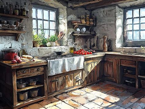 An Artistic Portrayal Of The Preparation Process Showcasing