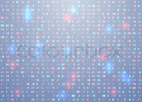 Vector Hex Code Background With Stock Vector Colourbox