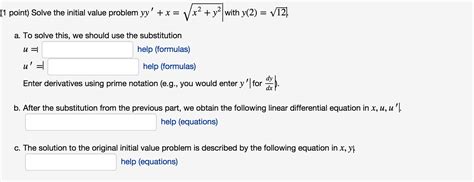 Solved Solve The Initial Value Problem Yy X Square Root Chegg