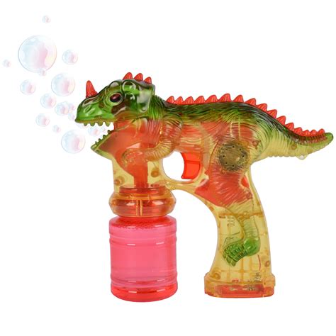 Play Day Dino Bubble Blaster With Lights And Sounds Includes Bubble Solution