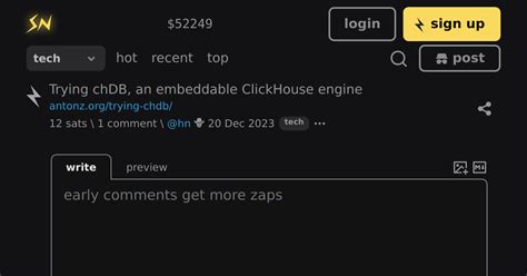 Trying Chdb An Embeddable Clickhouse Engine Stacker News ~tech
