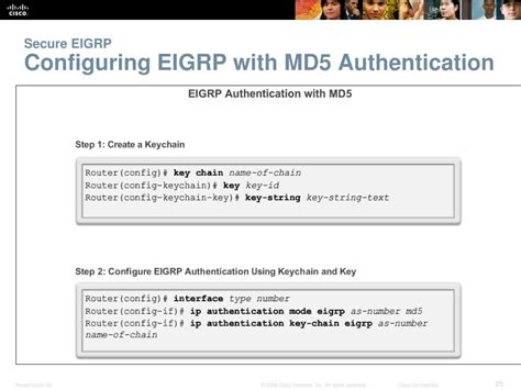 Ppt Chapter 8 Eigrp Advanced Configurations And Troubleshooting Powerpoint Presentation Id