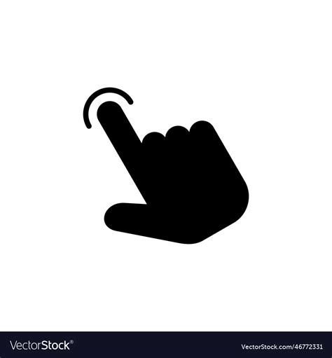 Hand Click Icon Pointer Icon Cursor Icon Vector Image