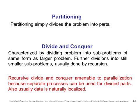 Slides For Parallel Programming Techniques And Applications Using