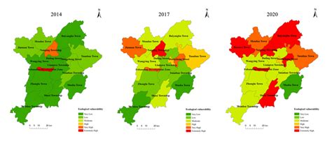 Distribution Of Ecological Vulnerability In The Audit Sample In 2014 Download Scientific