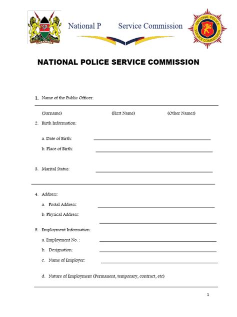 Npsc Wealth Declaration Form Pdf