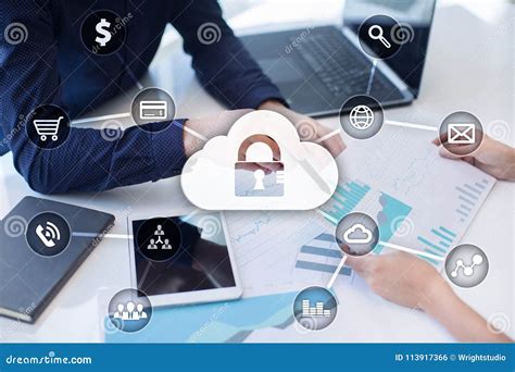 Cyber Security Data Protection Information Safety And Encryption Internet Technology And