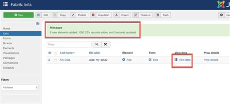 Create Tables And Import Csv Data In Your Joomla Database Using Fabrik Ostraining