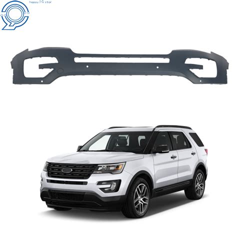 Front Bumper Cover With 4 Park Sensor Holes For 2016 17 Ford Explorer