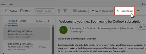 How To Pause Your Inbox Boomerang For Outlook Help