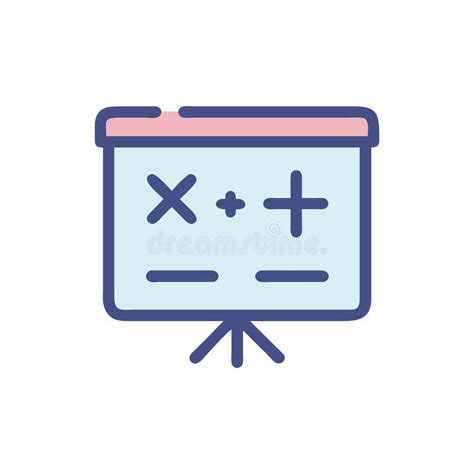 Stylish Math Equation Icon For Education Stock Illustration Illustration Of Knowledge