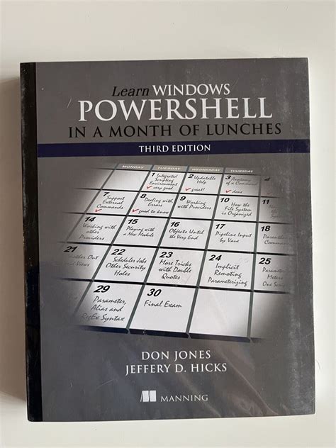 learn windows powershell in a month of lunches third edition by