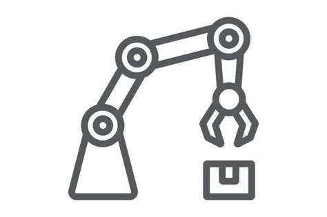 Robotic Arm Line Icon Graphic By Fox Design · Creative Fabrica