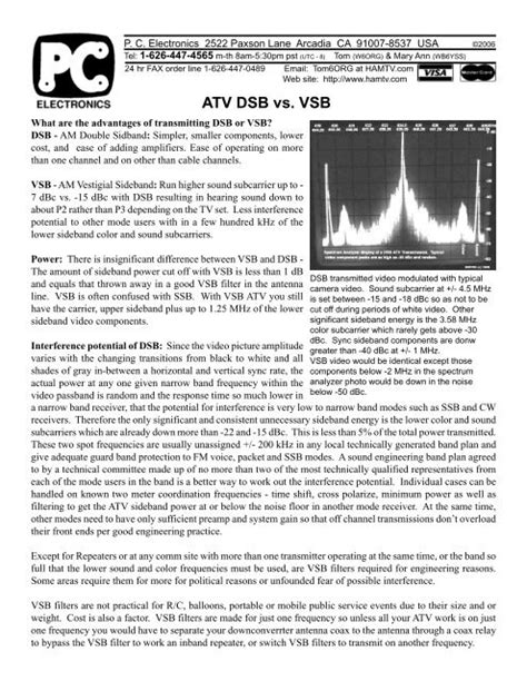 Am Atv Dsb Vs Vsb Pc Electronics