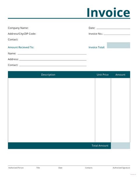 Invoice Format Template Free Word PDF Documents Download Free Premium Templates