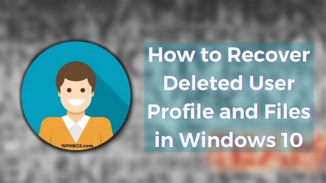 How To Recover Deleted User Profile And Files In Windows 1110