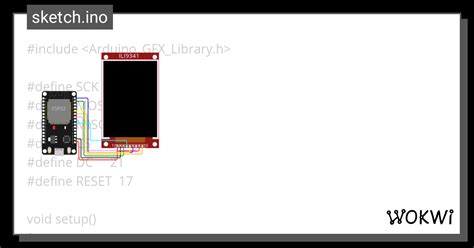 Ili9341display Wokwi Esp32 Stm32 Arduino Simulator