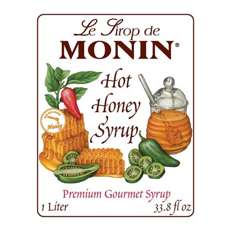 Monin Hot Honey Syrup Bottle 1l Lollicupstore