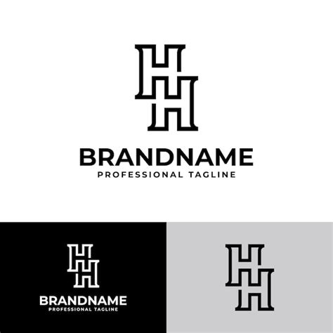 Premium Vector Modern Letter Hh Line Logo Suitable For Business With Hh Initials