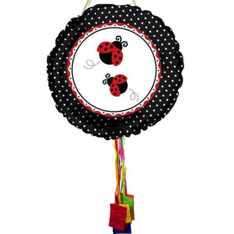 Ladybug Pull String Pinata Affordable Party Decoration