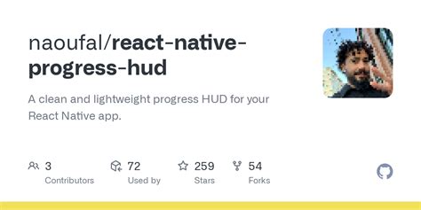 Github Naoufal React Native Progress Hud A Clean And Lightweight Progress Hud For Your React