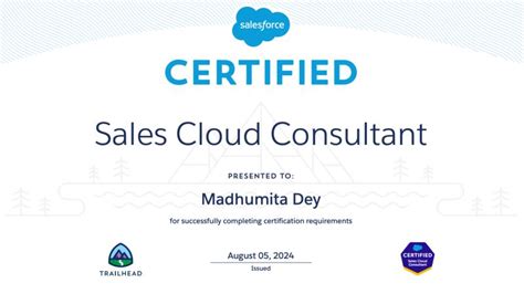Salesforce Salescloud Certification Professionalgrowth Madhumita Dey