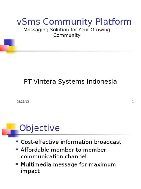 Vsms Community Platform Pt Vintera Systems Indonesia Pdf Short