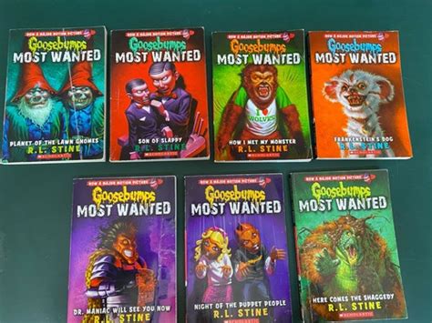 Goosebumps Most Wanted Lot Of 7 Books By R L Stine Ebay