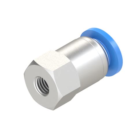 6mm Tube M6 X 1 Female Connector Push To Connect Fitting