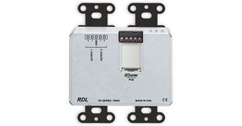 Rdl 4 X 2 Wall Mounted Bi Directional Mic Line Dante Ddb Rn40