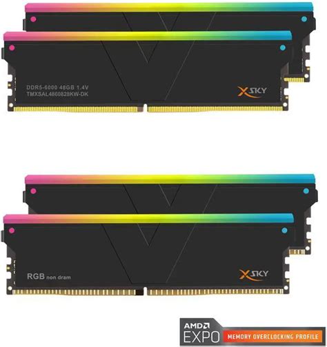 V Color Ddr5 Scc 2 2 Kit Manta Xsky 96gb 2x48gb 6000mhz Cl28 1 4v Amd Expo Gaming Memory With