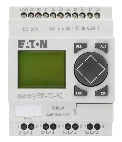 Easy512 Dc Rc Eaton Eaton Easy Logic Module 24 V Dc Relay 8 X Input
