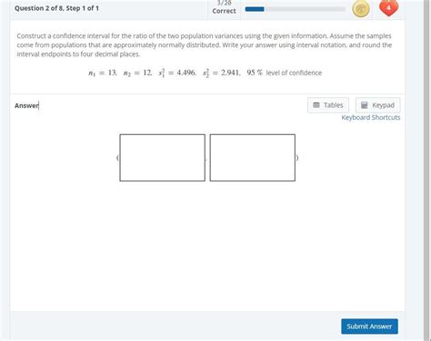 Solved Construct A Confidence Interval For The Ratio Of The