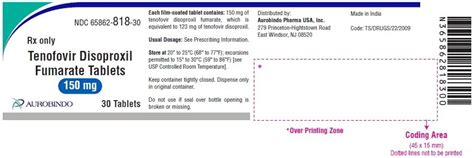 Tenofovir Disoproxil Fumarate Package Insert