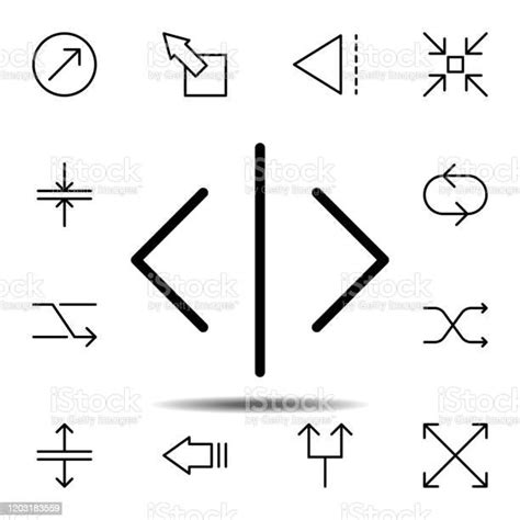 화살표 아이콘입니다 Ui 및 Ux 웹 사이트 또는 모바일 응용 프로그램에 대해 설정 화살표 아이콘의 간단한 얇은 라인 개요 벡터 요소 날씬한에 대한 스톡 벡터 아트 및 기타