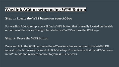 Ppt Wavlink Ac Setup For Seamless Streaming Enjoy Buffer Free Entertainment Powerpoint
