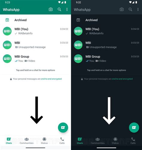 Sebeluem Heboh Tampilan Menu Chat Whatsapp Android Pindah Di Bawah