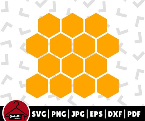 Honeycomb Svg Honeycomb Pattern Clipart Cnc File Silhouette Etsy