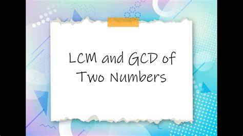C Programs Whiledo Loop Lcm And Gcd Of Two Numbers Youtube