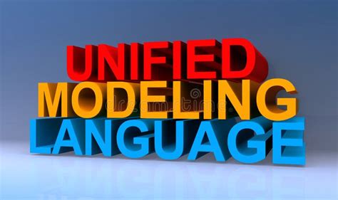 Unified Modelling Language On Blue Stock Photo Image Of Superstructure Memo