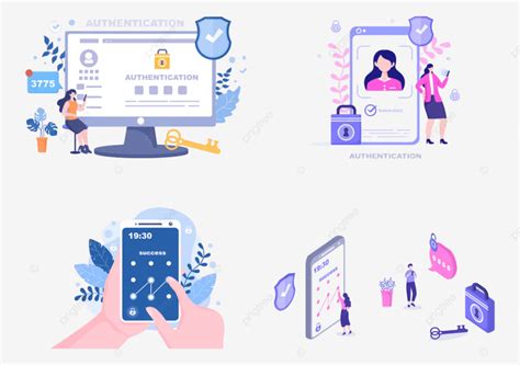 Secure Password Vector Hd Images Authentication Security Vector